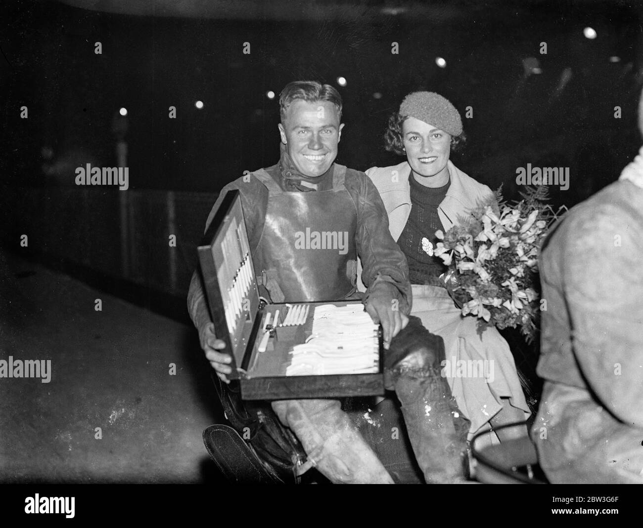 Speedway riders take bride on ceremonial drive around West Ham Track ...