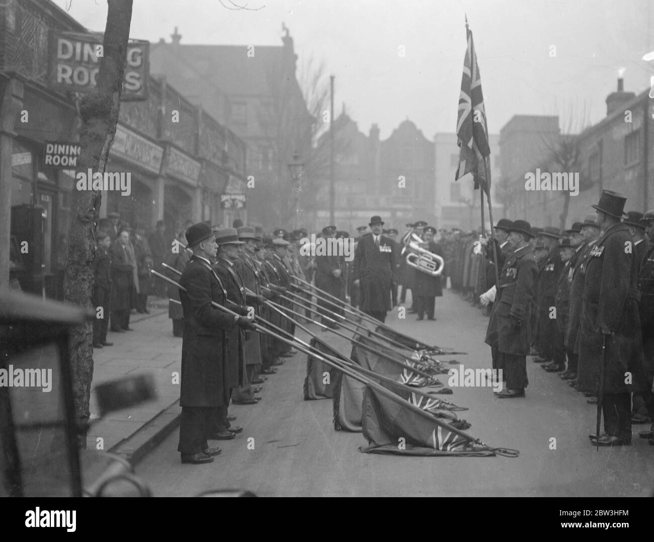 Nine branches of the British Legion dedicate flags at London church ...