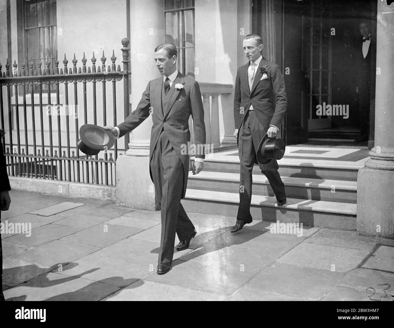 Duke of Kent and bridegroom leave for Westminster Abbey wedding . The ...
