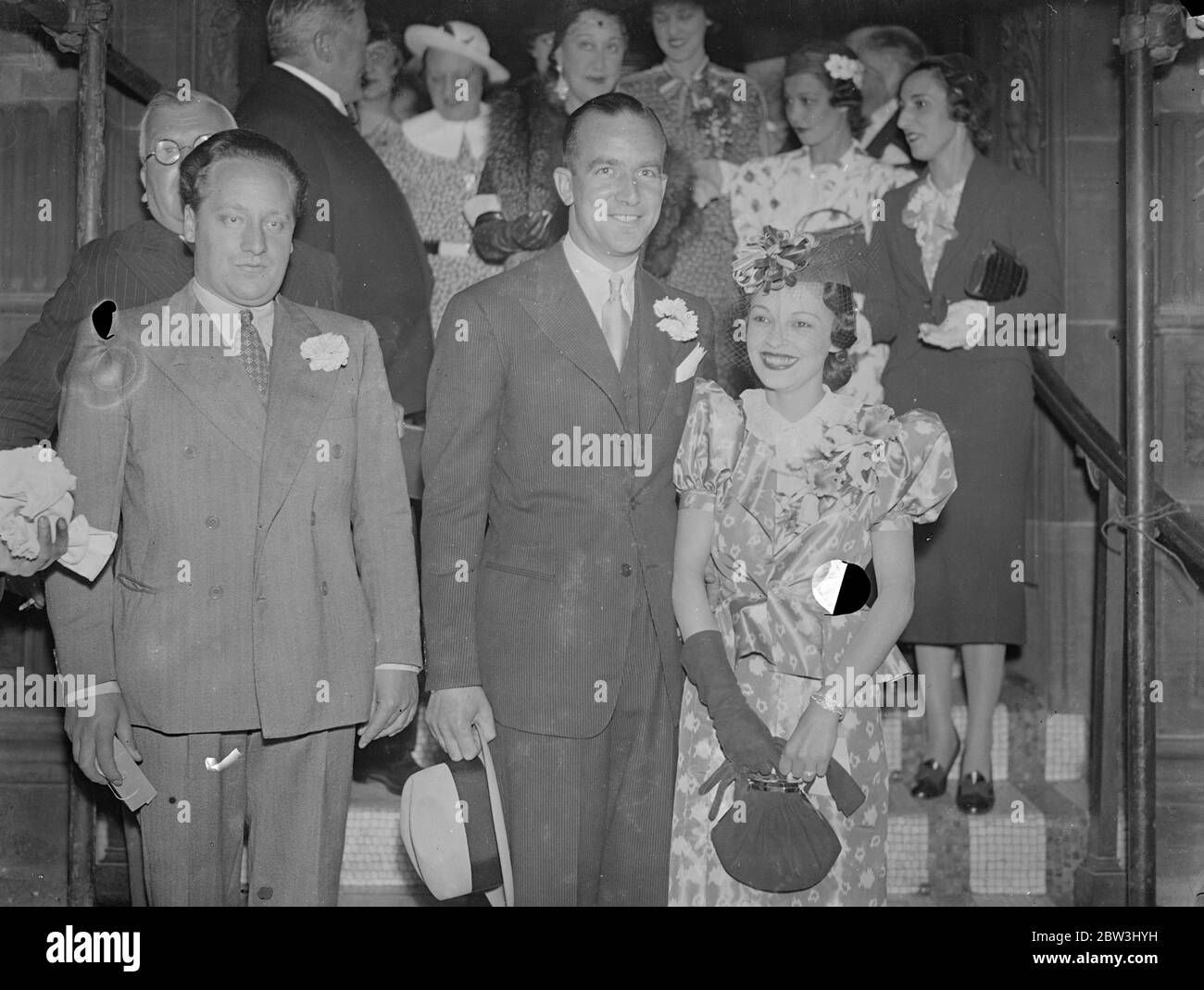 Film producer marries his buisness manager at Caxton Hall . Mr George ...