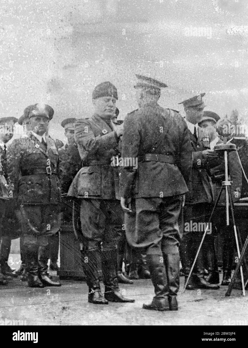 Mussolini decorates his own son for gallantry in Abyssinian war ...