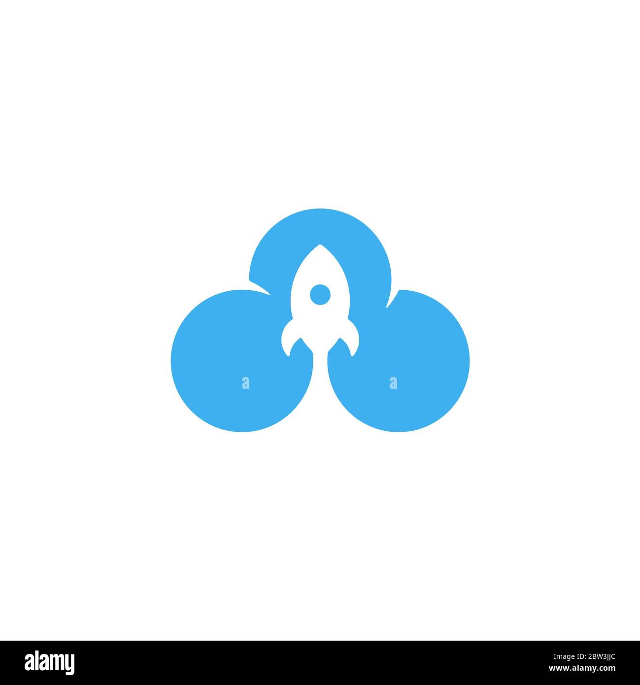 Cloud Rocket Symbol. Web Icon Logo Template Design Element Stock Photo ...