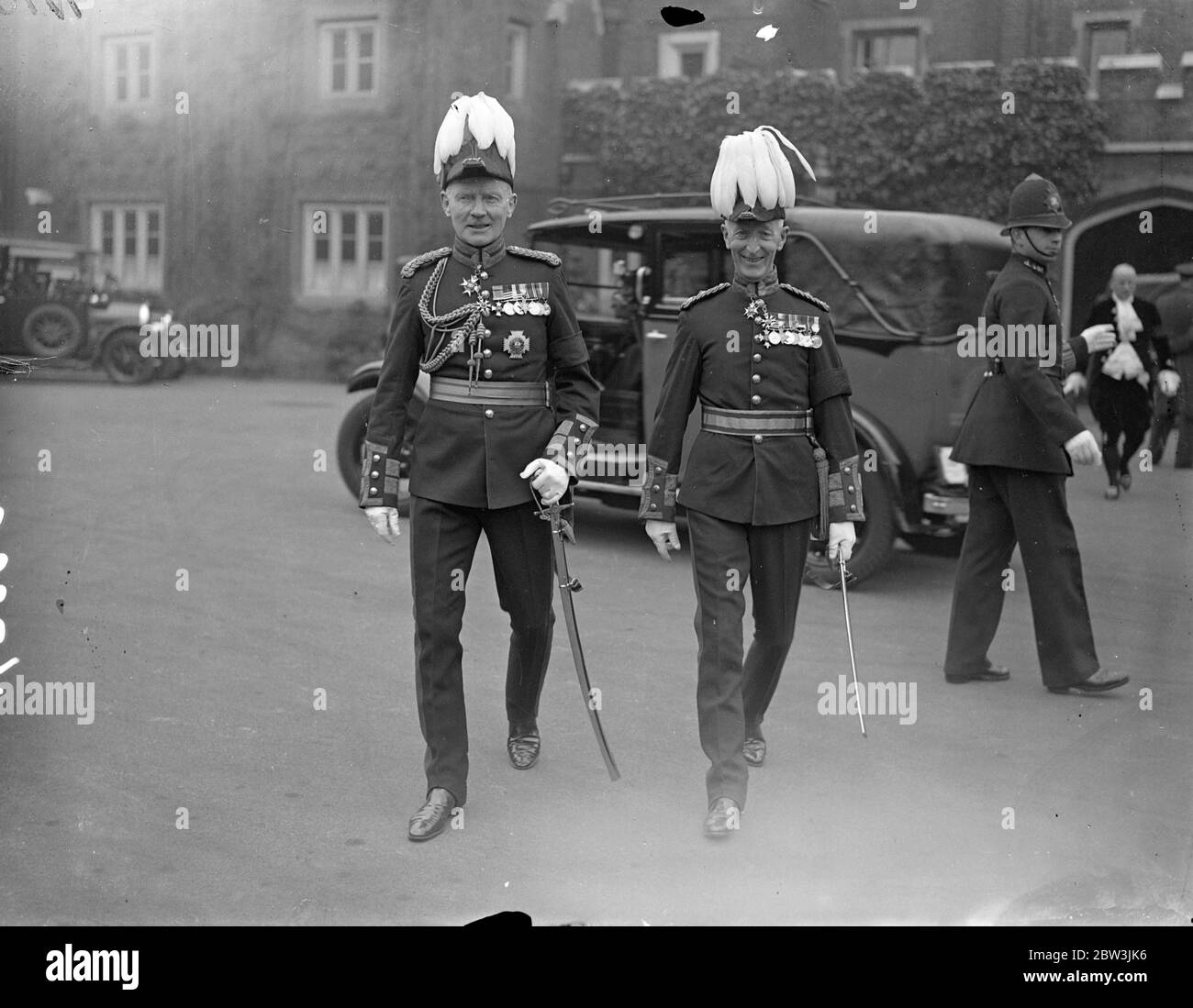 Lt Gen Sir James Hartigan and Major General West . 5 June 1936 Stock ...