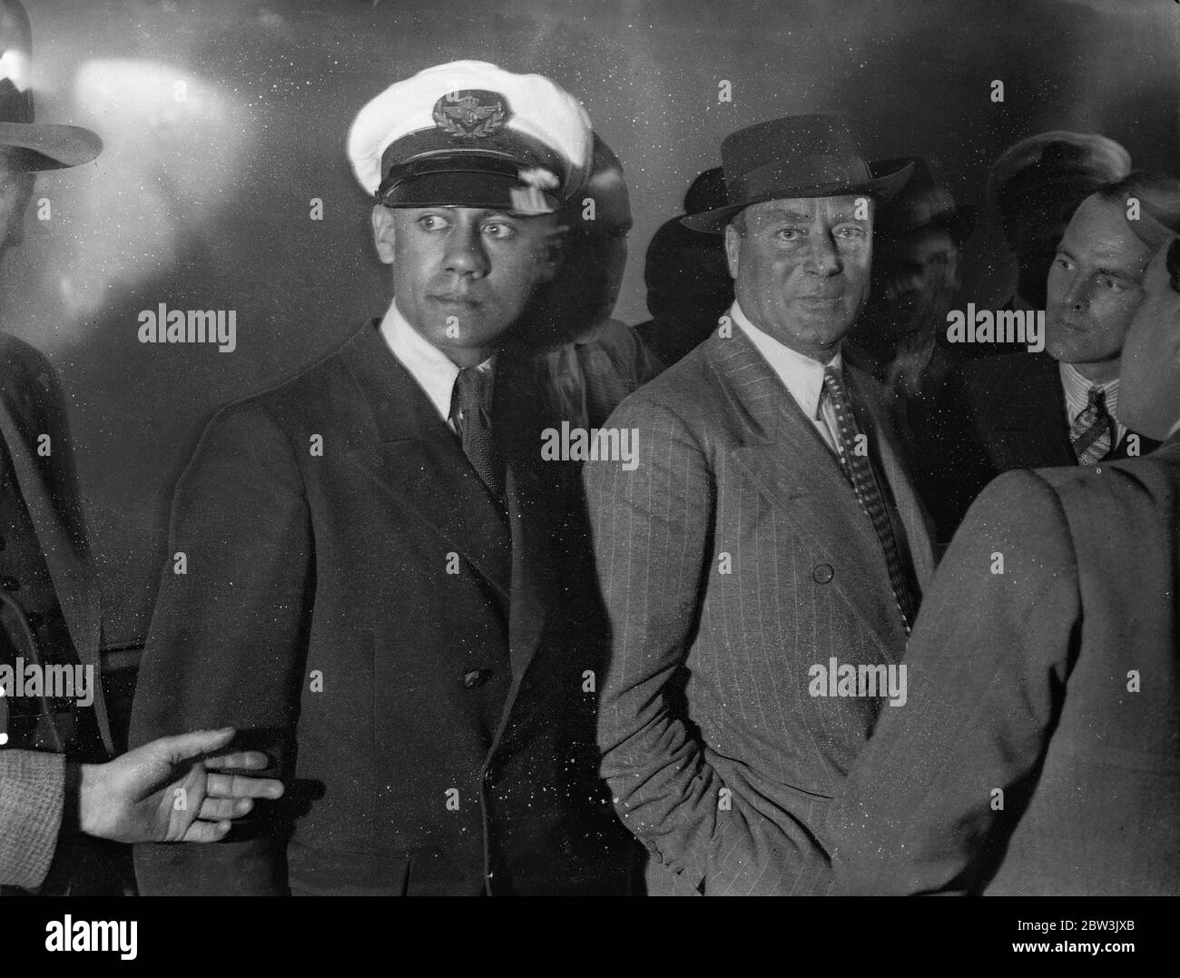 F W Rickett arrives at Croydon after negotiating Abyssinian oil deal ...