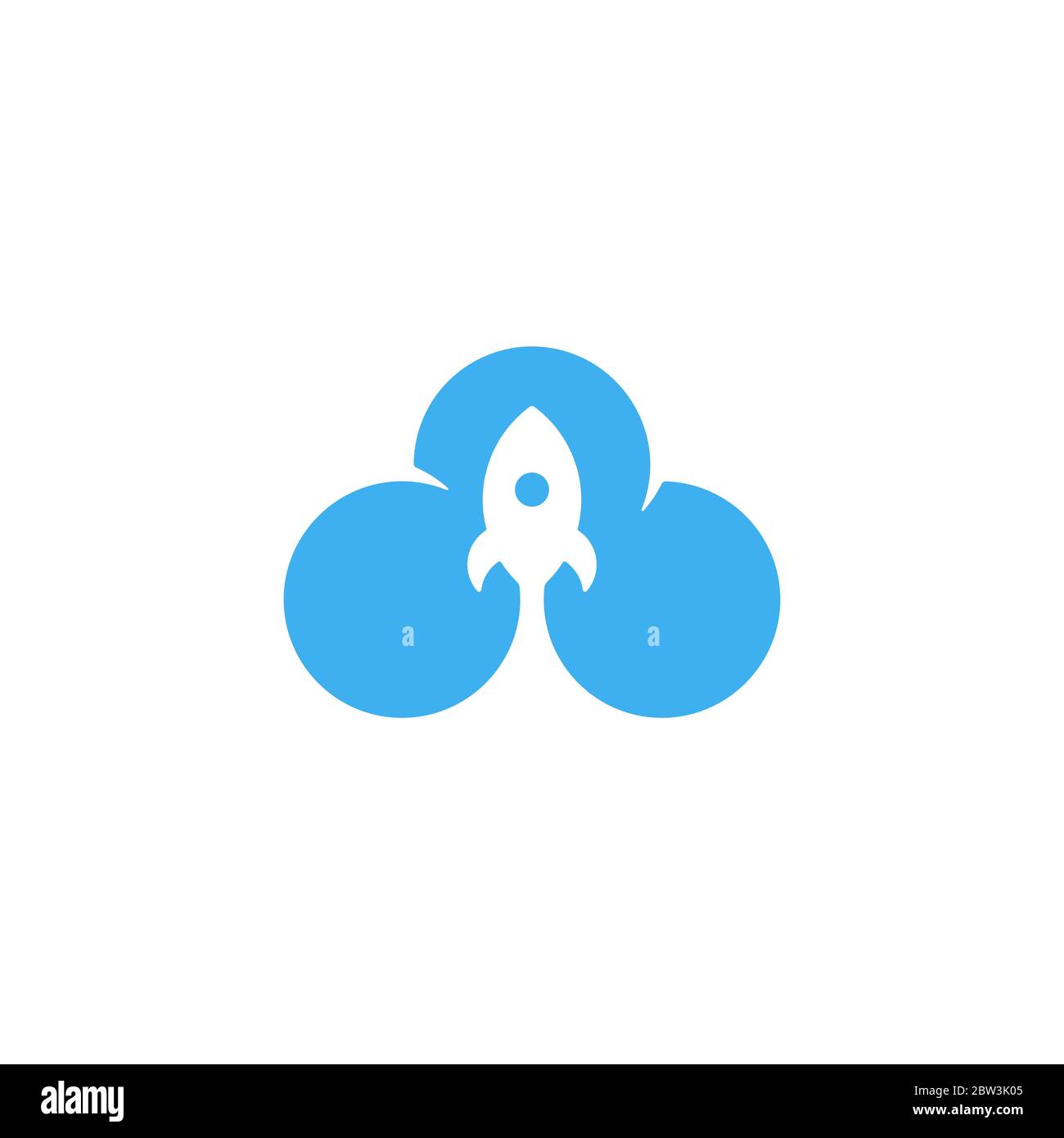 Cloud Rocket Symbol. Web Icon Logo Template Design Element Stock Vector ...