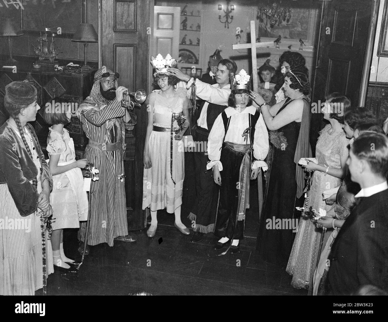 Twelfth night party Black and White Stock Photos & Images - Alamy