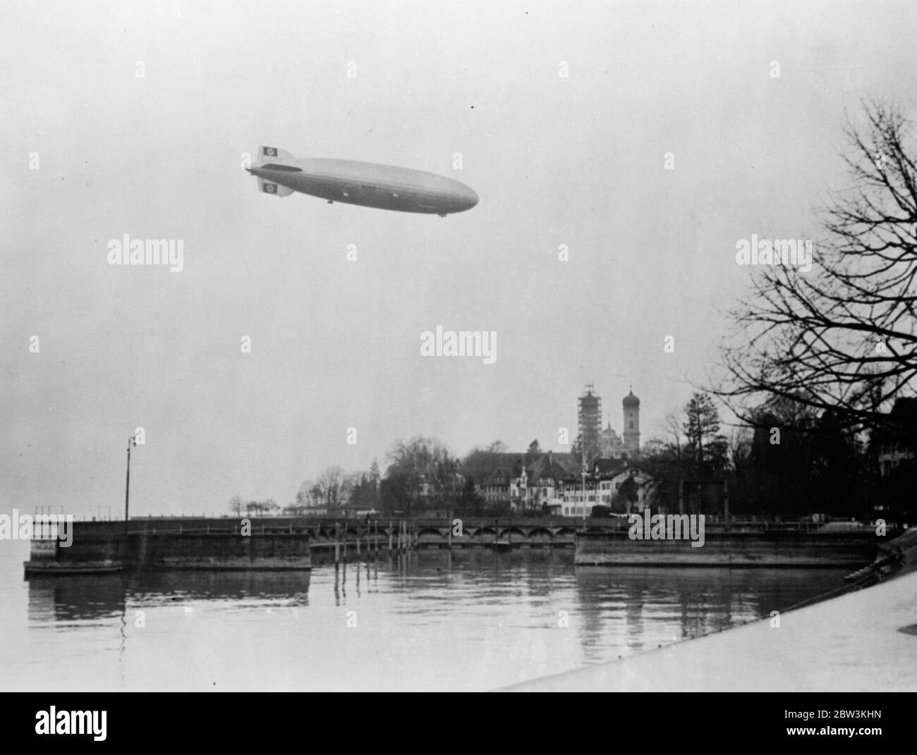 New German airship has first trial loaded as for Atlantic flight ...
