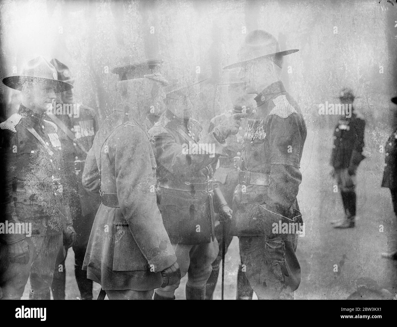 Legion of ' Frontiermen parade at Horse Guards for annual inspection ...