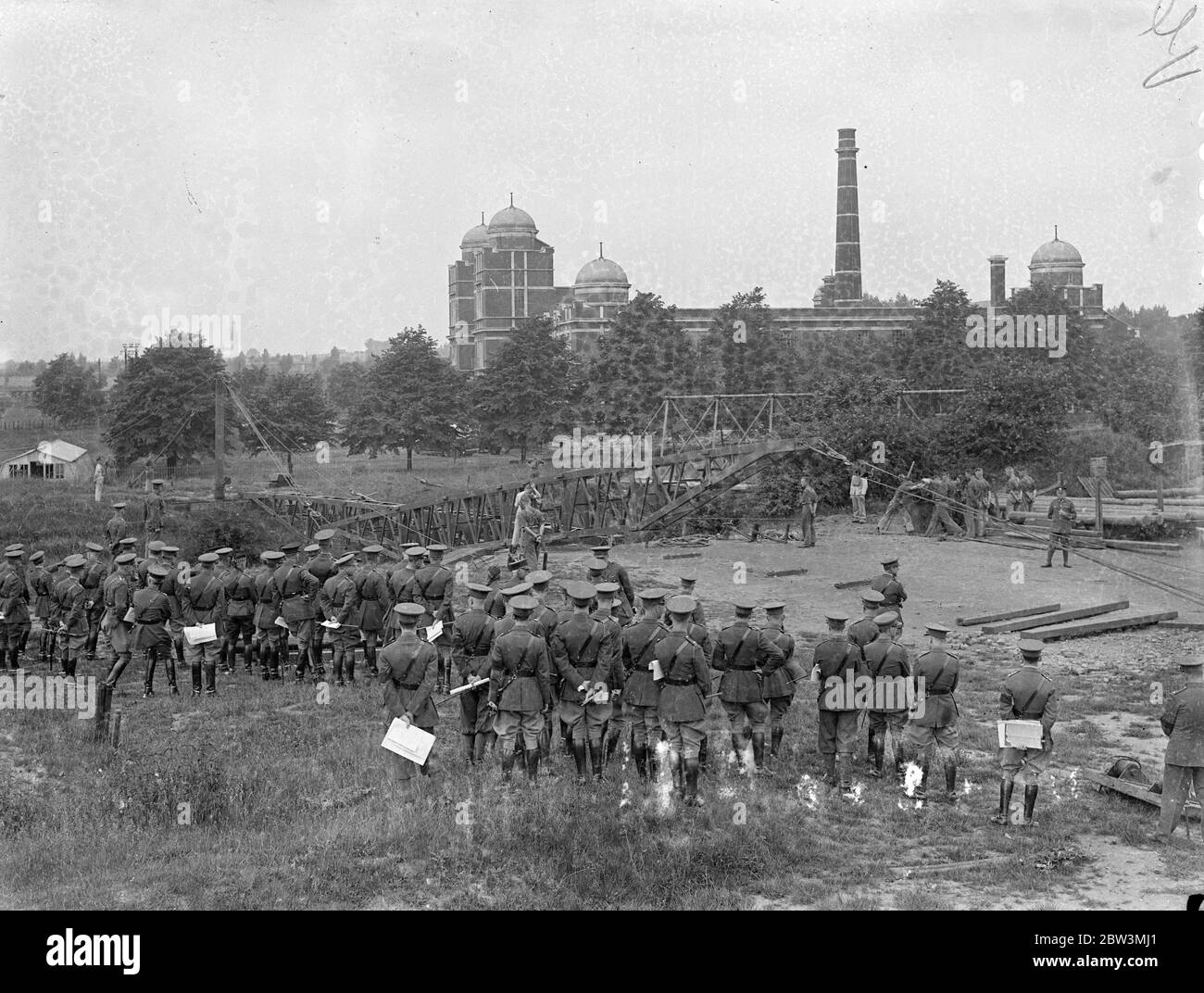 Launching A Box Girder As Bridge Is Built At Royal Engineers ...