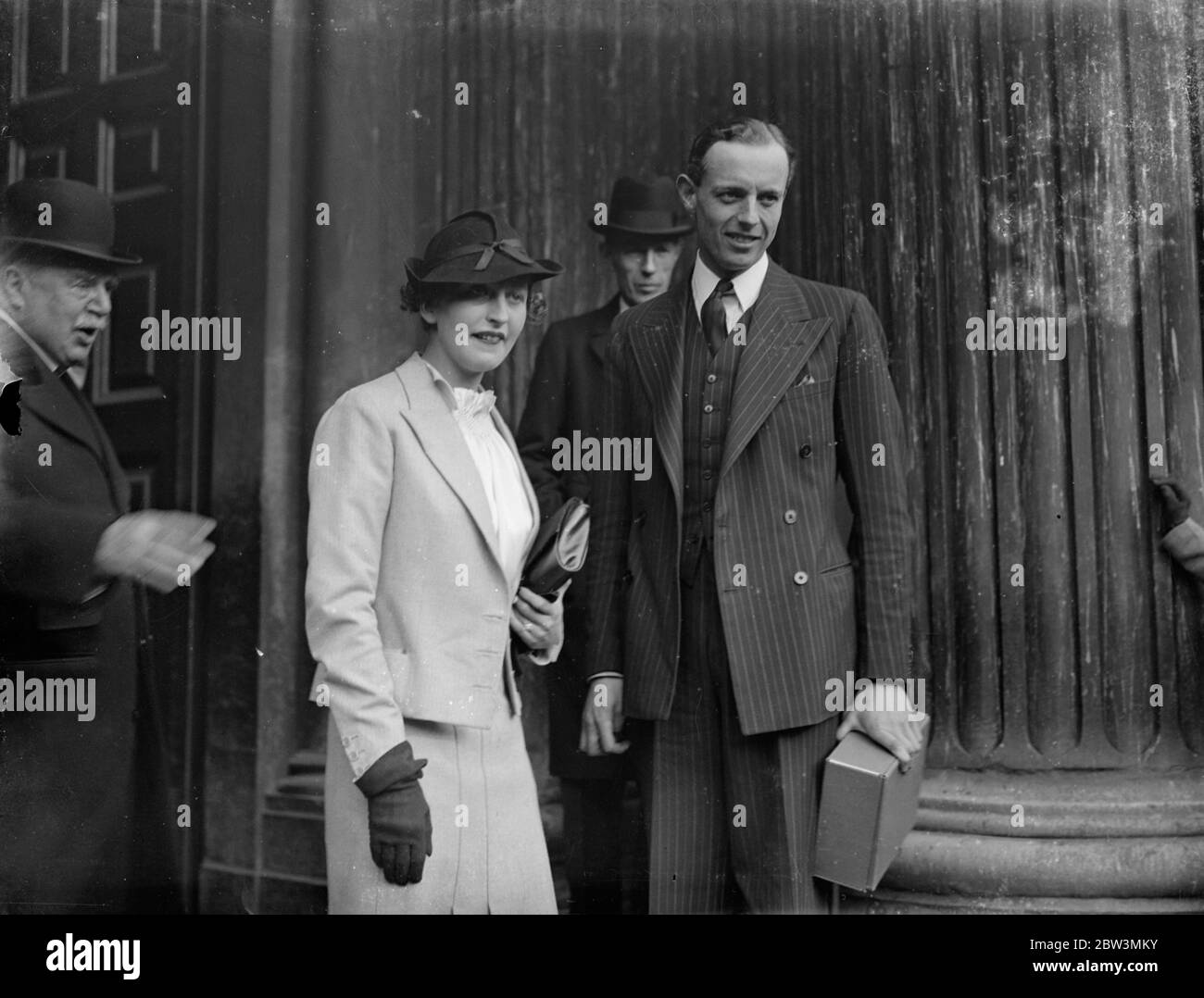 Miss Ruth Primrose and Hon Charles Wood attend rehearsal of their ...