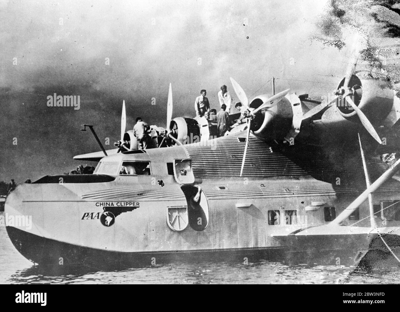 The giant Pan American airways transpacific airliner China Clipper has ...