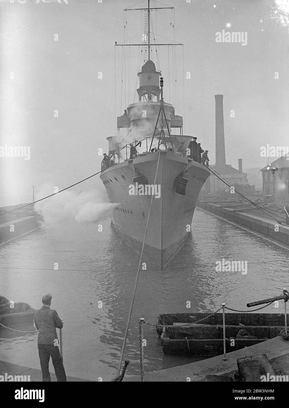 New Polish destroyer ORP Blyskawica a Grom-class destroyer dry docked ...