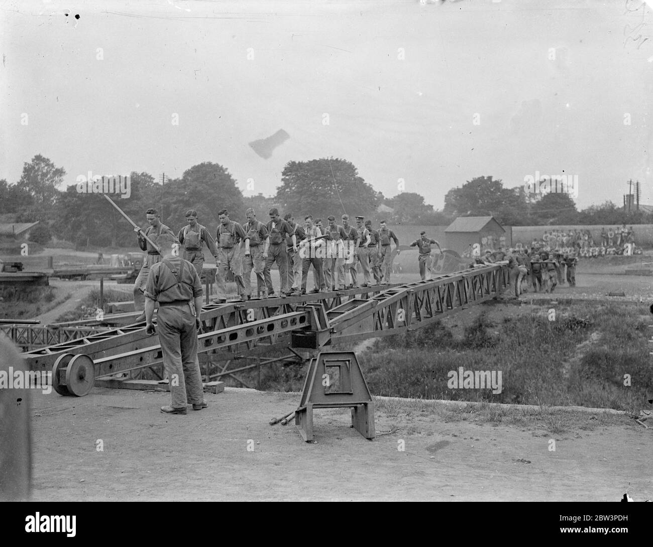Launching A Box Girder As Bridge Is Built At Royal Engineers ...