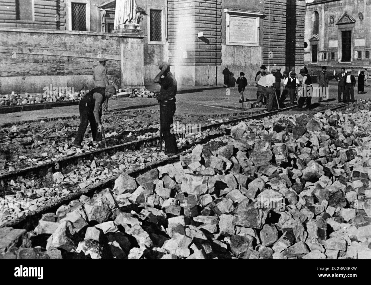 Rome in tram Black and White Stock Photos & Images - Alamy