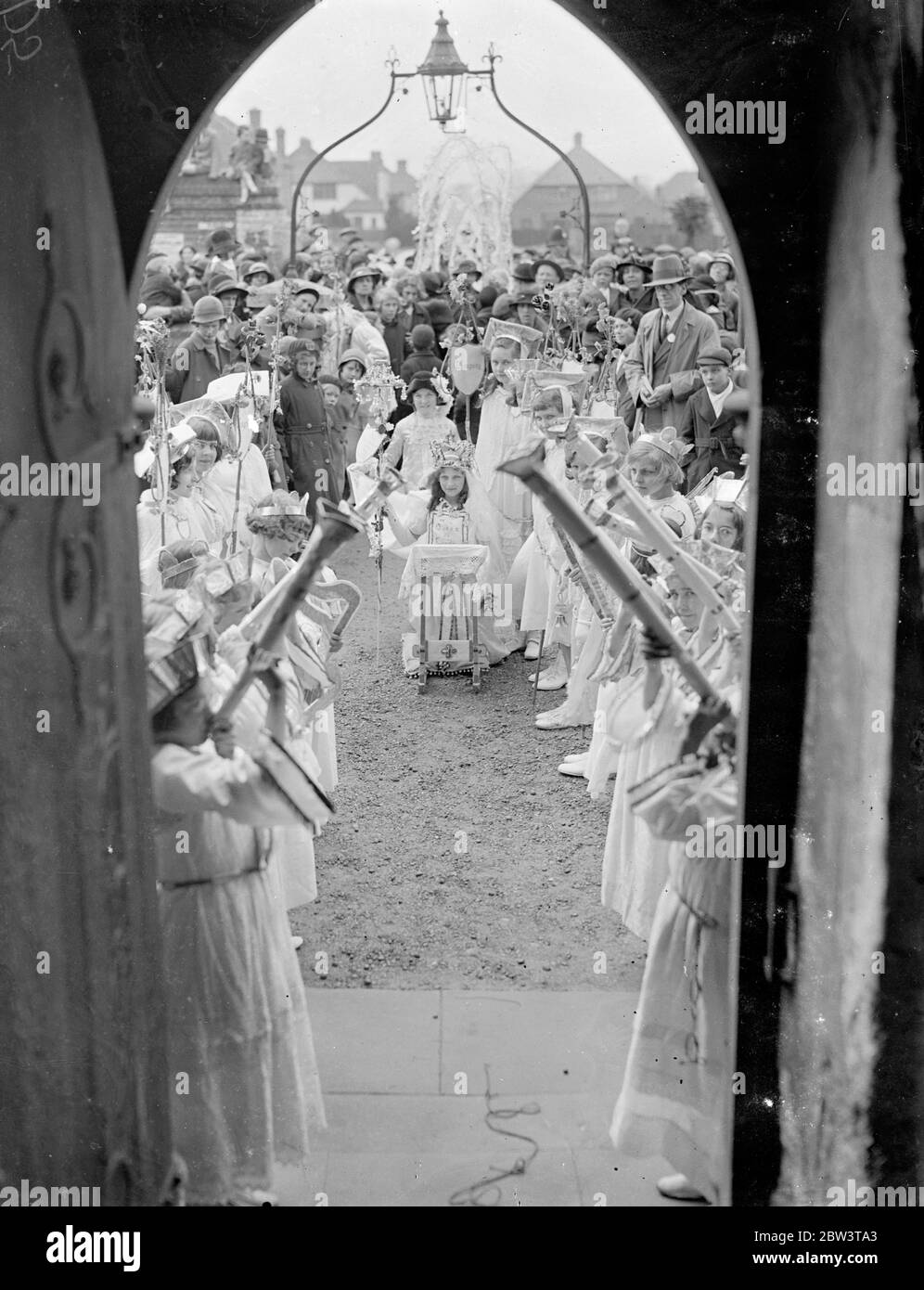 May Queen of London crowned at Hayes . Miss Olive Bone of Balham was ...