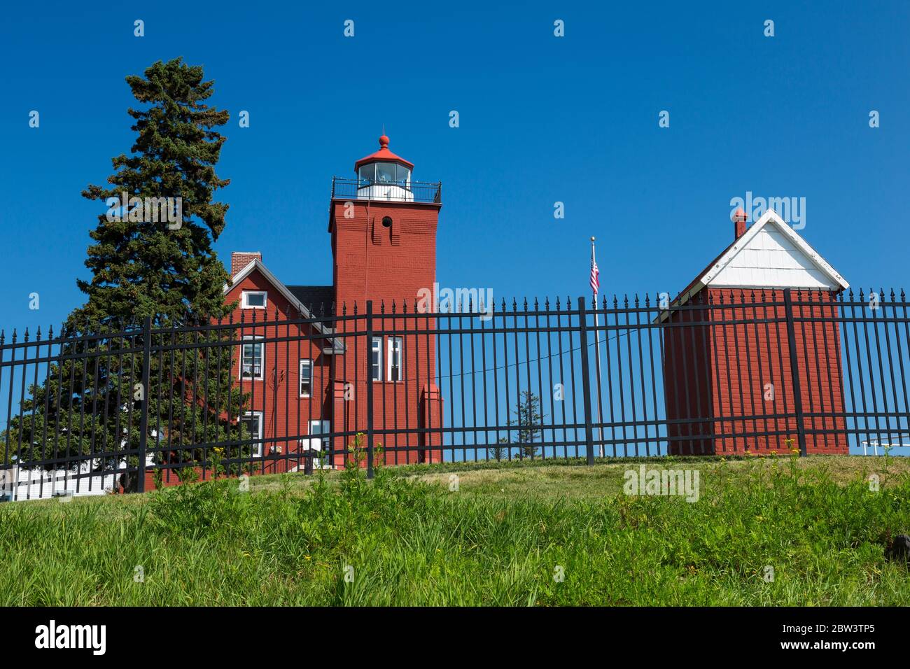 Two Harbors Lighthouse Along Lake Superior Stock Photo - Alamy