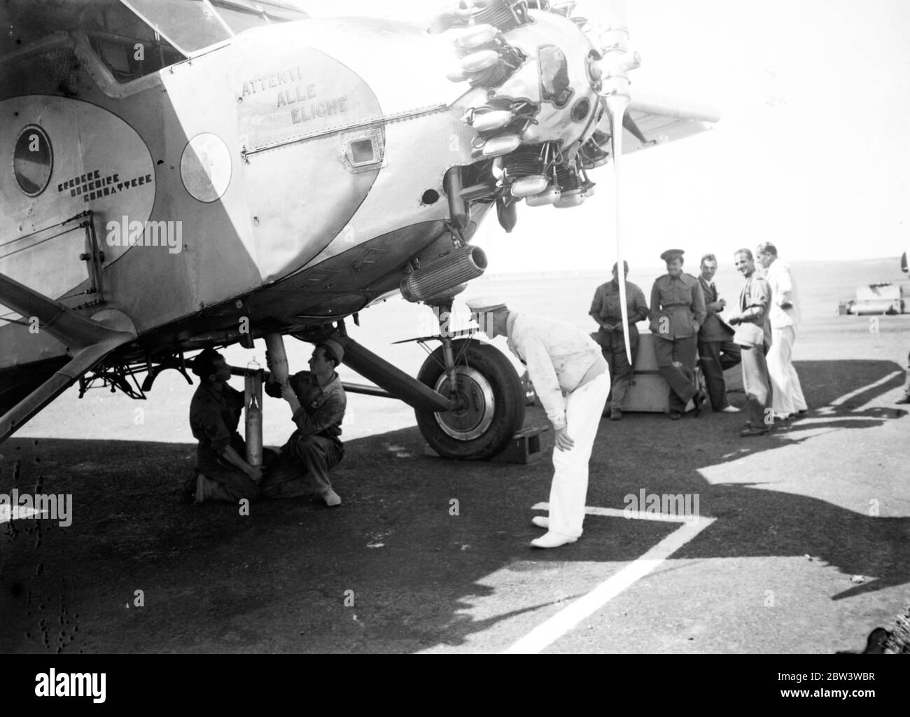 Loading bombs for Count Ciano to drop . Italian Northern Front ...