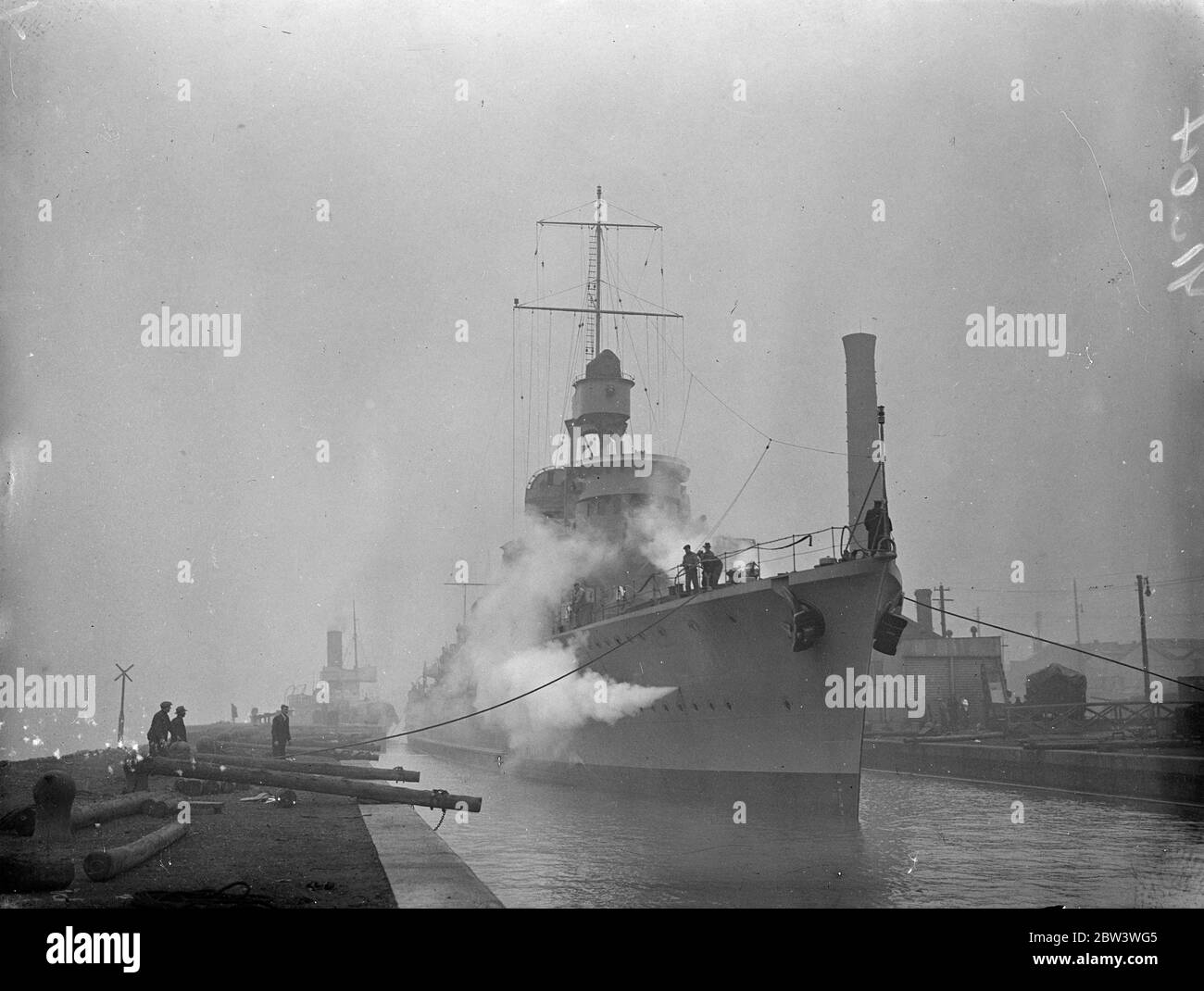 New Polish destroyer ORP Blyskawica a Grom-class destroyer dry docked ...