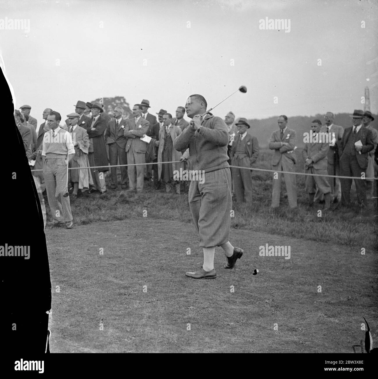 American competitor in big professional golf tournament . Leading ...