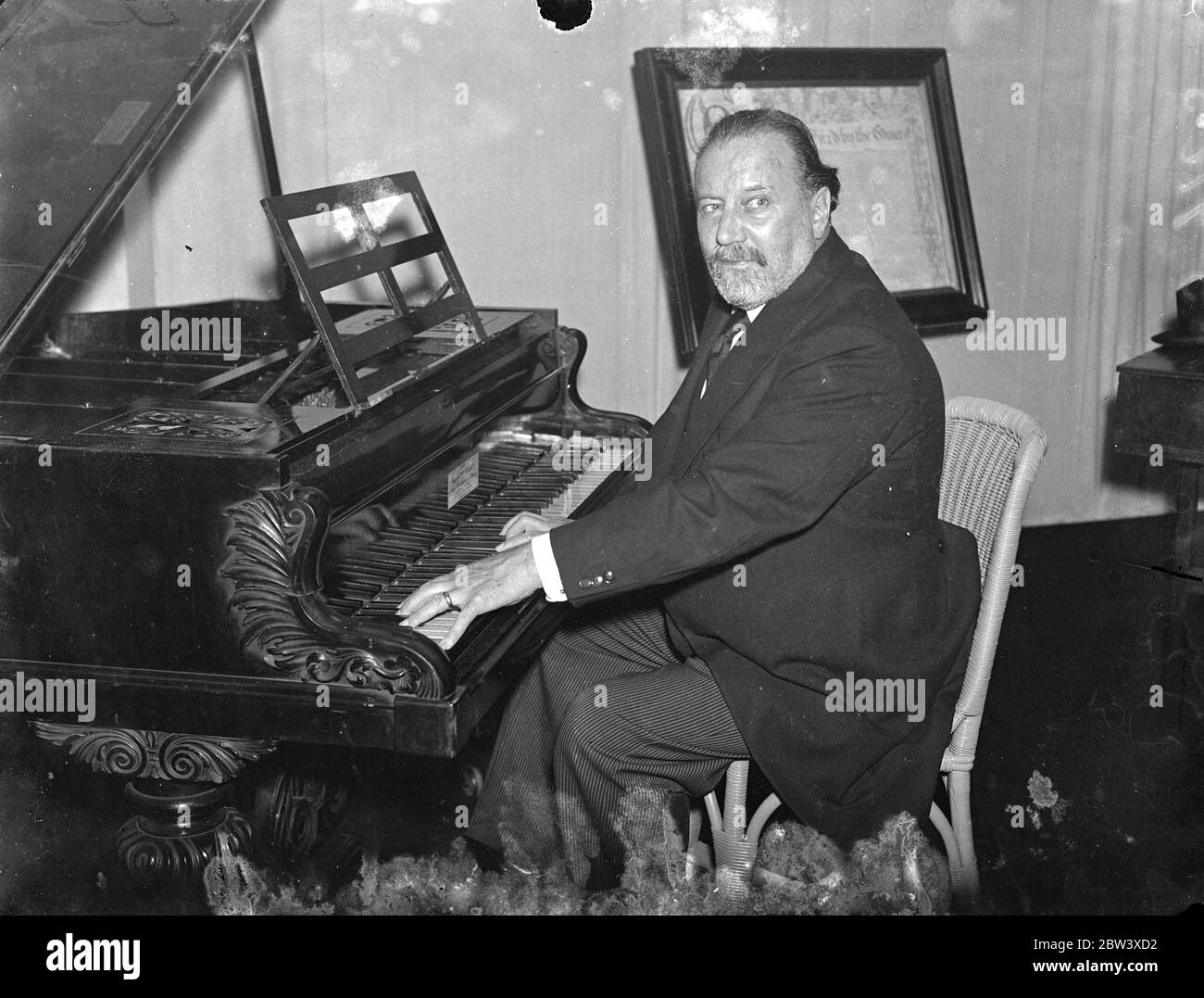 Sir Henry Wood plays at opening of Piano Exhibition . Sir Henry Wood ...
