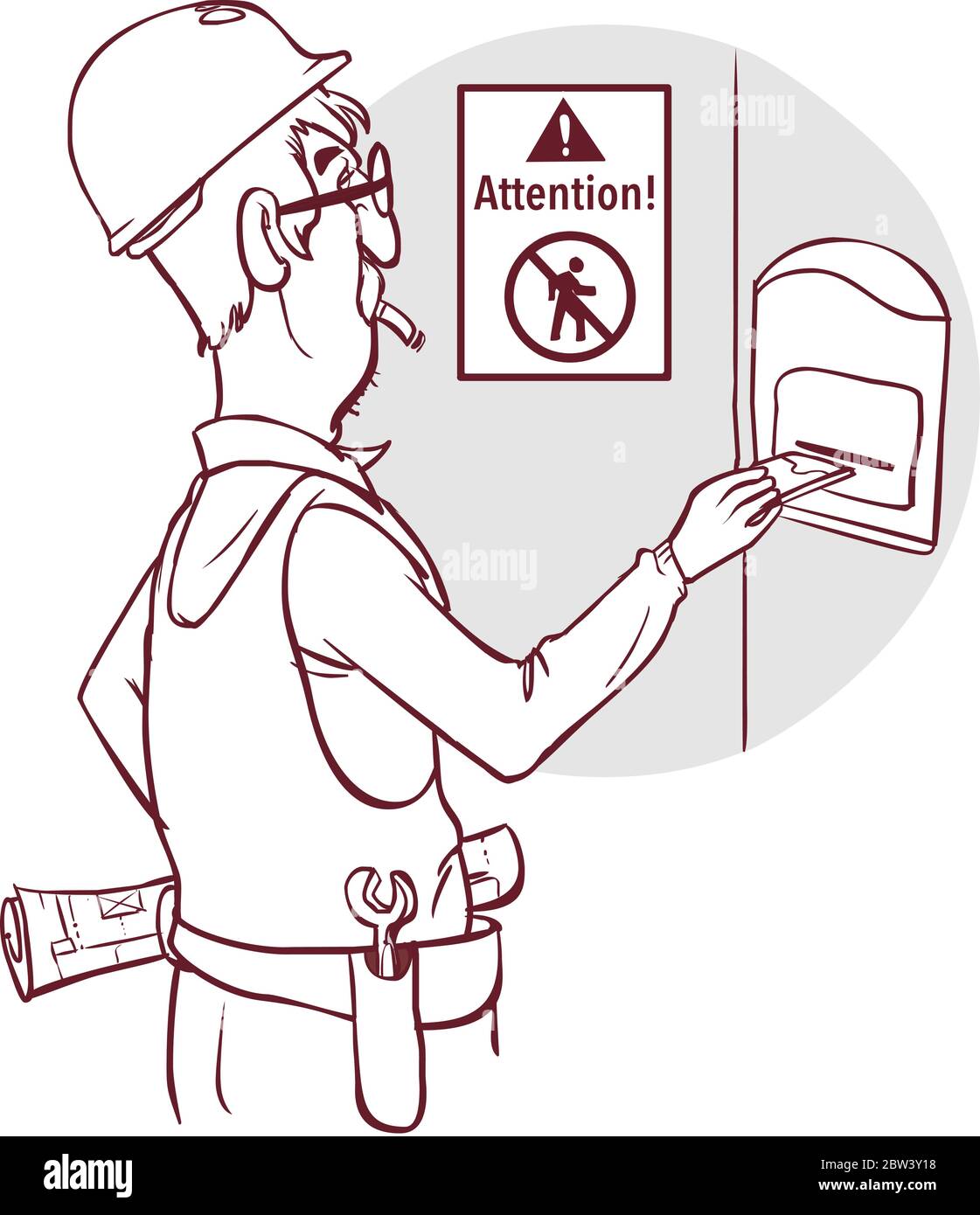 Vector illustration of cartoon Shift Workers Stock Vector Image & Art ...