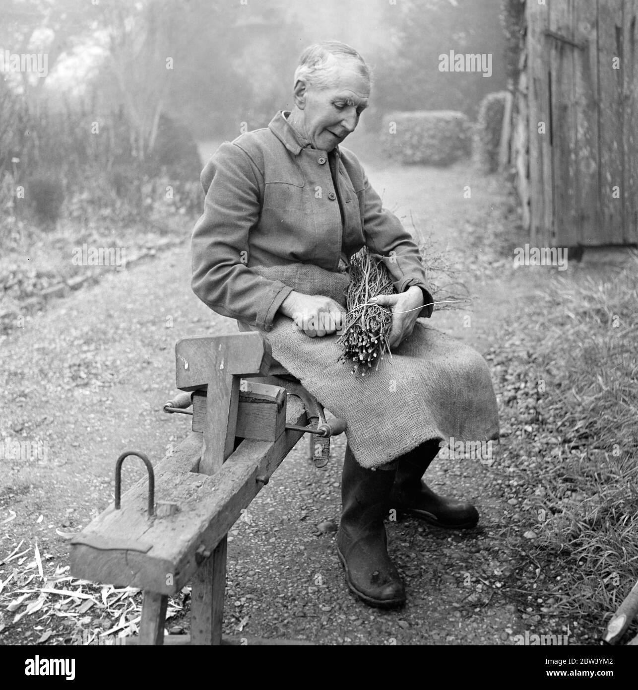 Besom making hi-res stock photography and images - Alamy