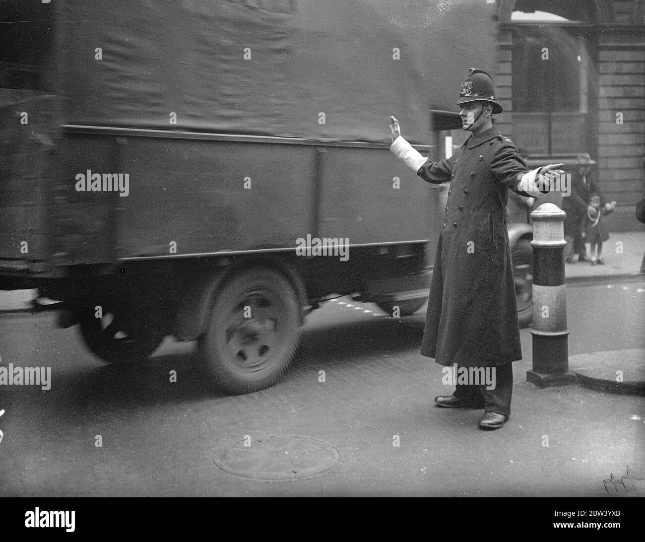 Sure sign of winter! London police bring out their great coats ...