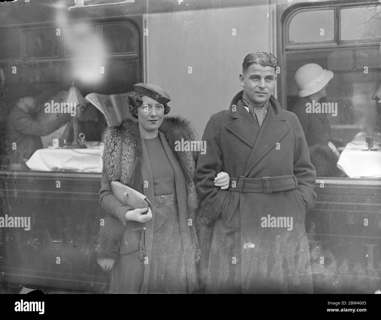 Emlyn Williams and his wife leave for America. Mr Emlyn Williams, the ...