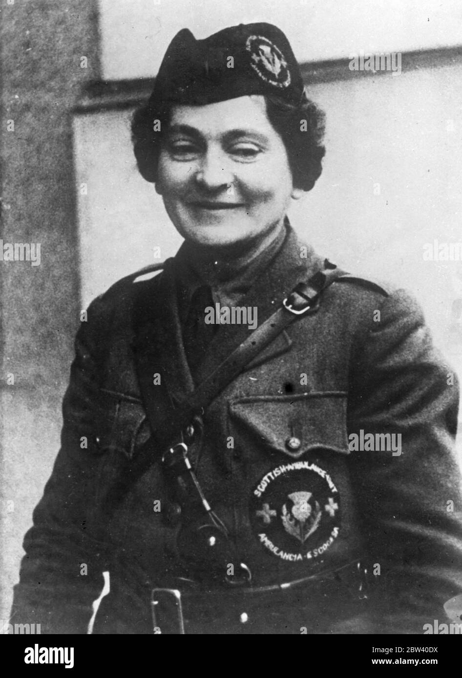 Miss Fernanda Jacobsen, a member of the Scottish ambulance unit in ...
