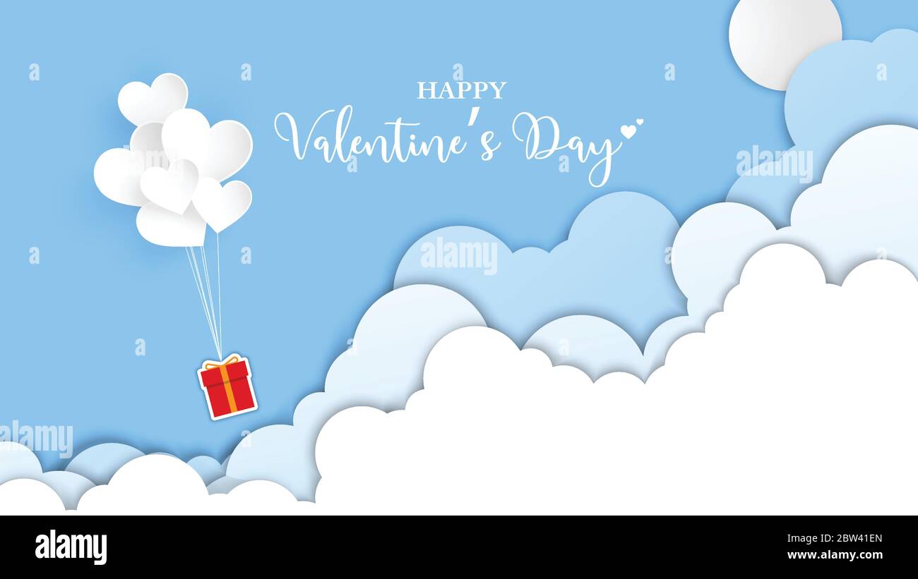 Gift in the clouds Stock Vector Images - Alamy
