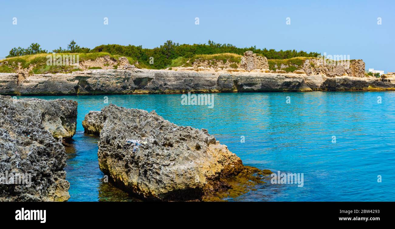 Holiday in Apulia. The important archaeological site and tourist resort ...