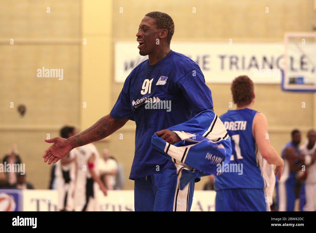 Dennis Rodman during Genesis Brighton Bears vs Guildford Heat at The ...
