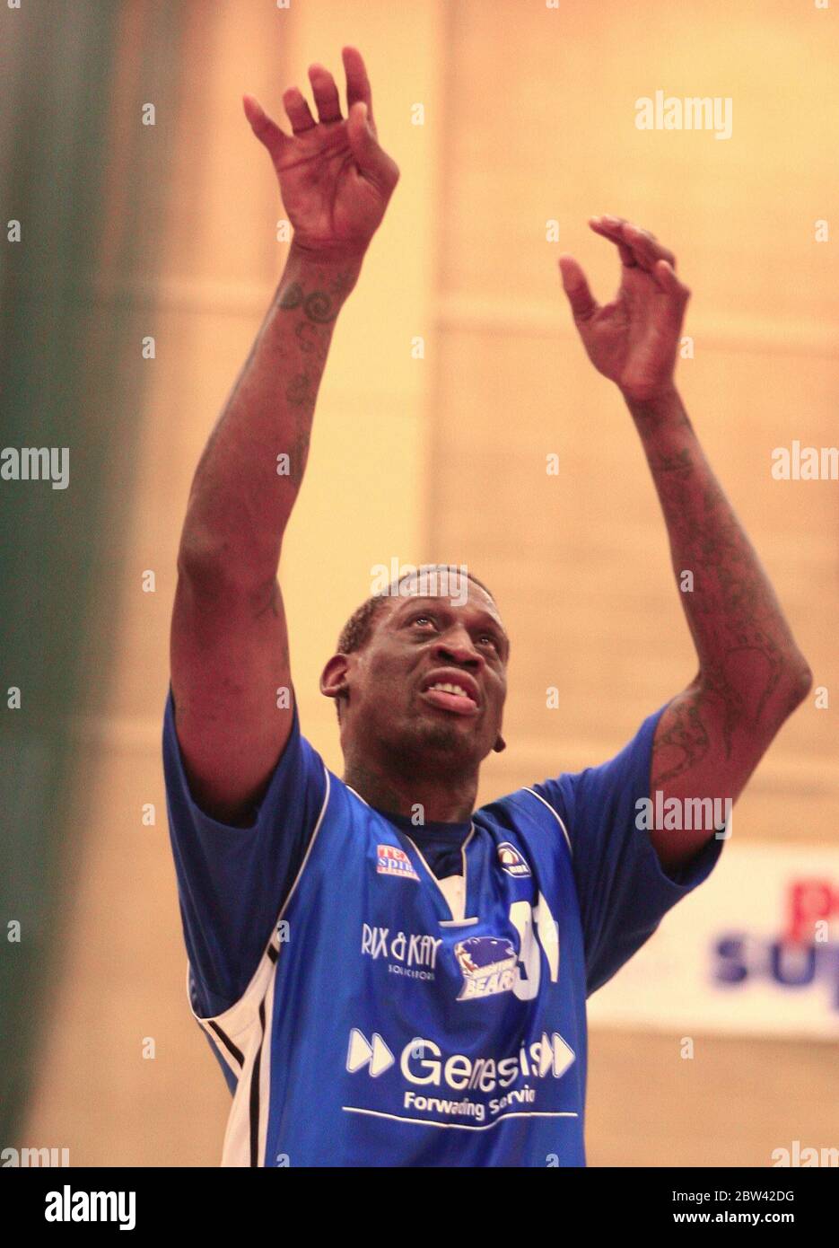 Dennis Rodman during Genesis Brighton Bears vs Guildford Heat at The ...