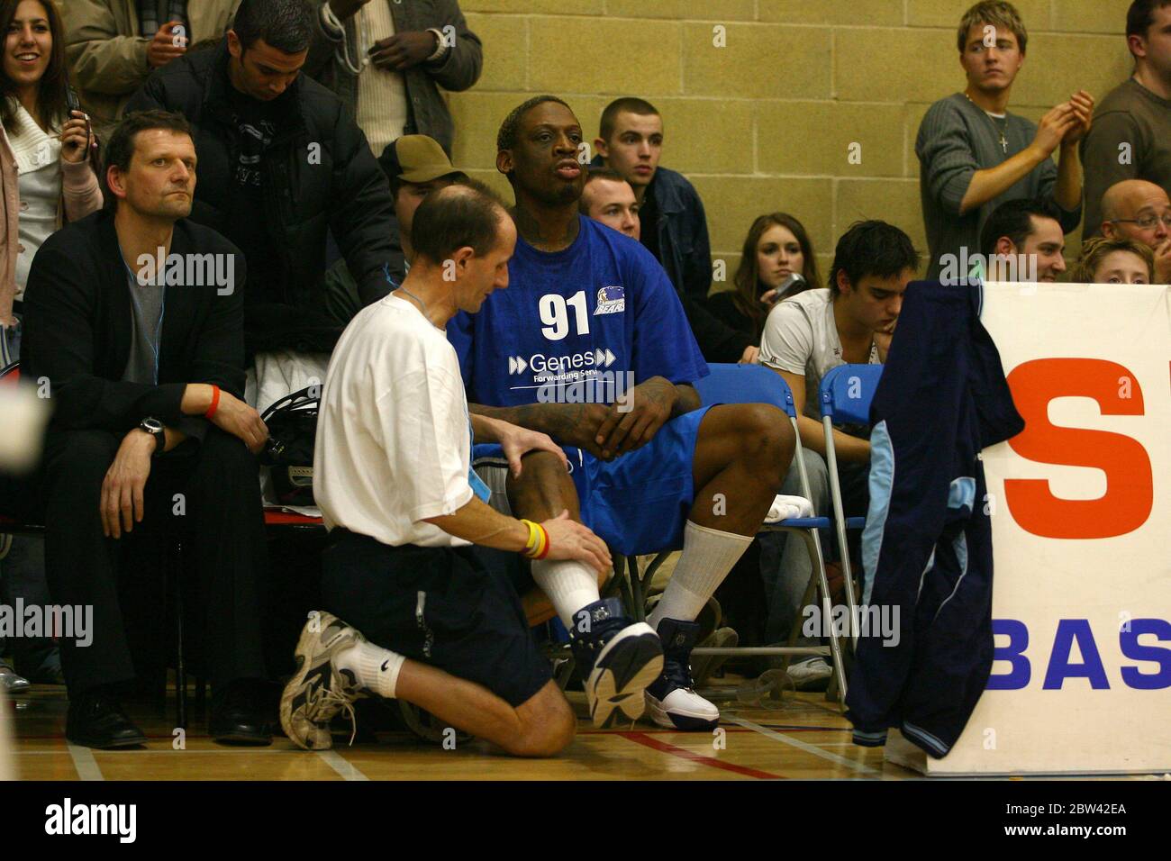 Dennis Rodman during Genesis Brighton Bears vs Guildford Heat at The ...