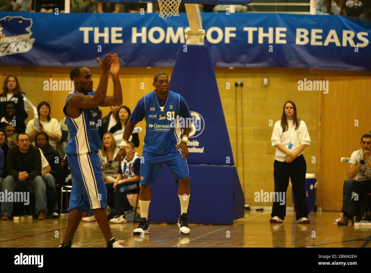Dennis Rodman during Genesis Brighton Bears vs Guildford Heat at The ...