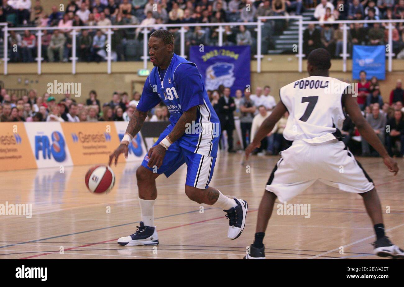 Dennis Rodman during Genesis Brighton Bears vs Guildford Heat at The ...