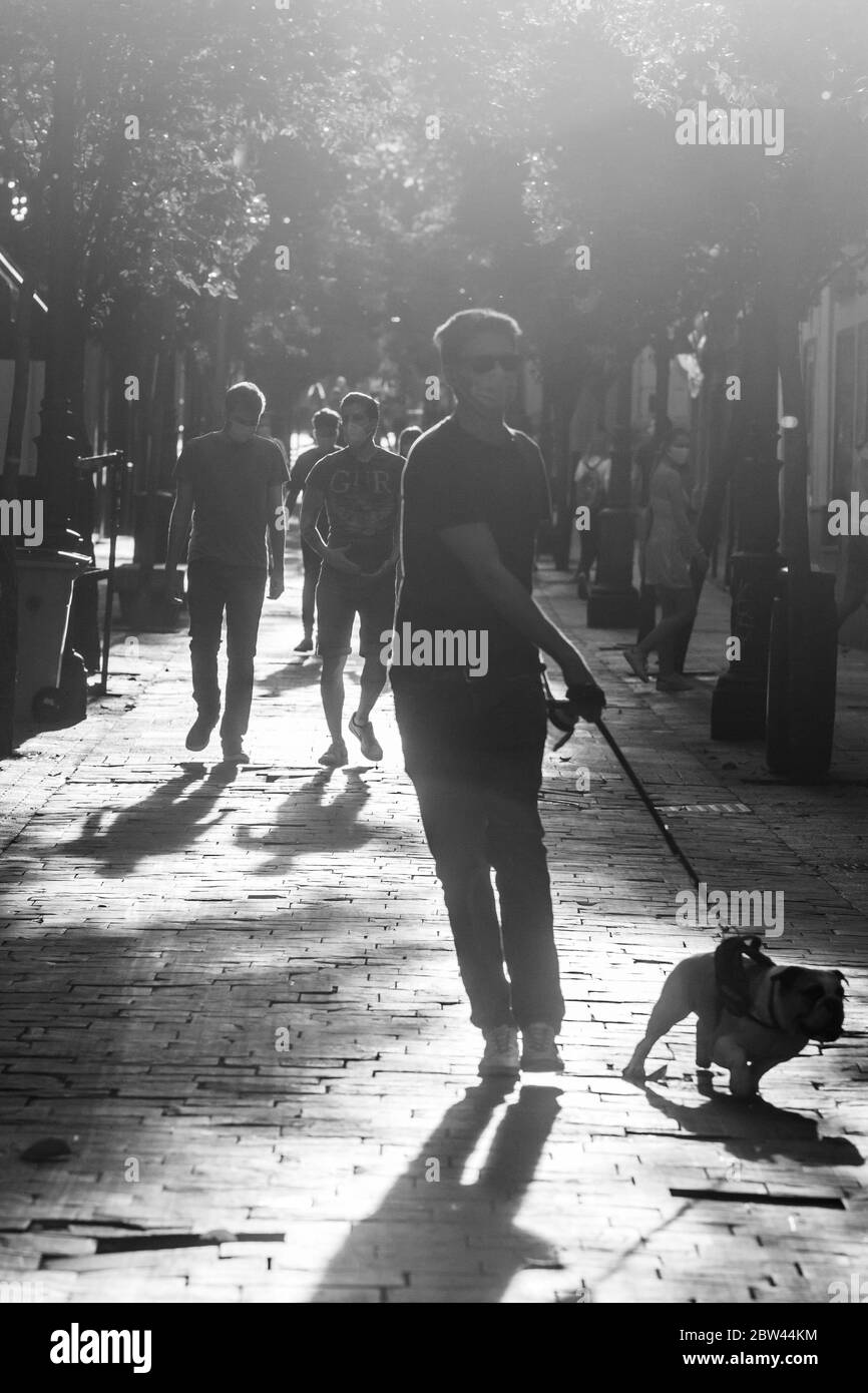 Covid 1 pandemic Black and White Stock Photos & Images - Alamy