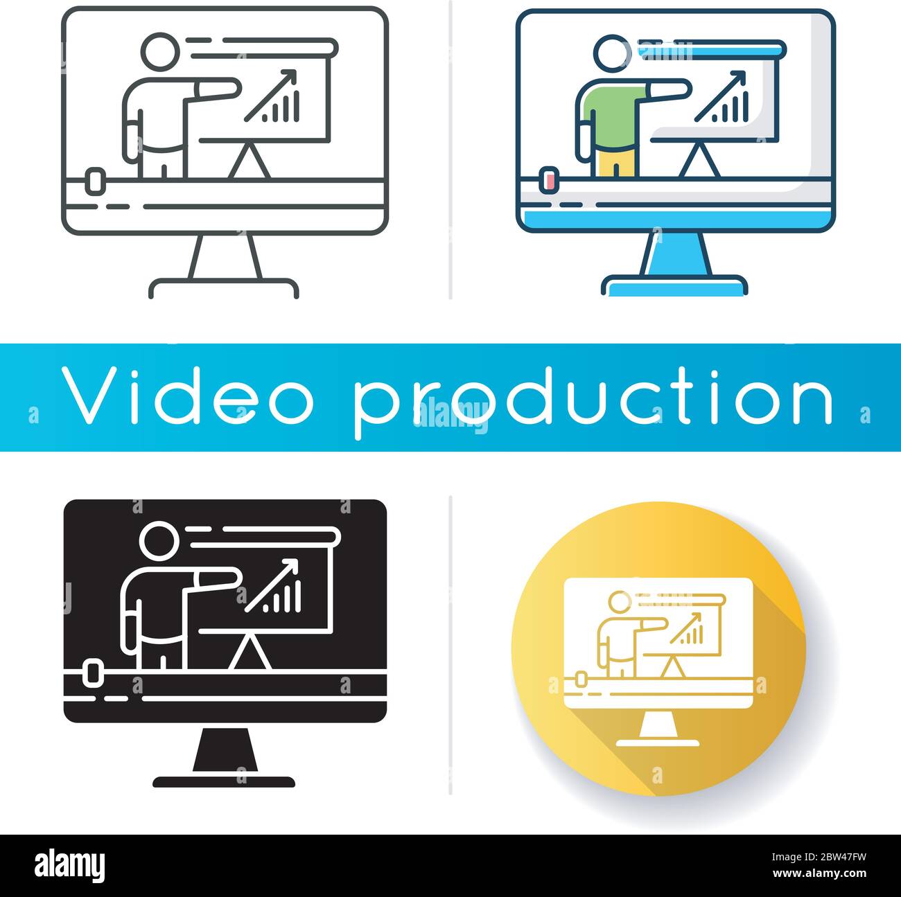 Tutorial video icon Stock Vector Image & Art - Alamy