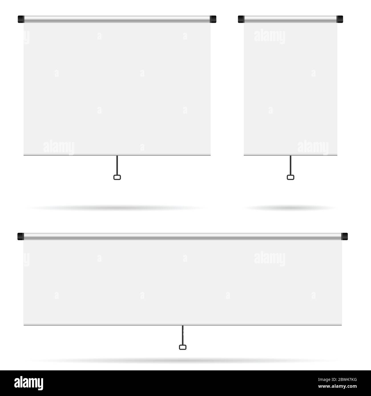 projector screen set blank illustration Stock Vector Image & Art - Alamy