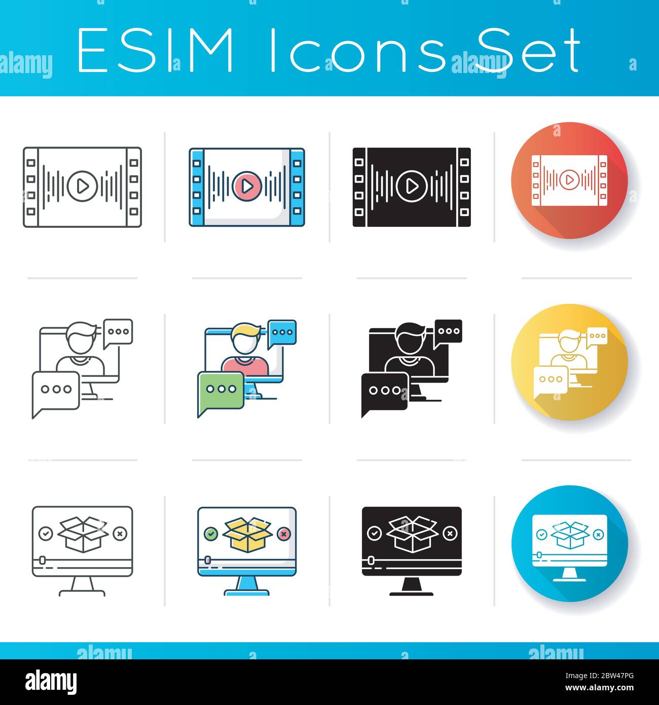 Videography icons hi-res stock photography and images - Alamy