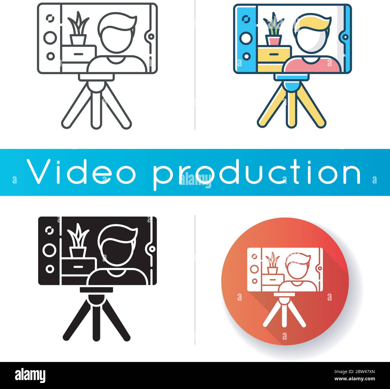 Real estate thin red Stock Vector Images - Alamy