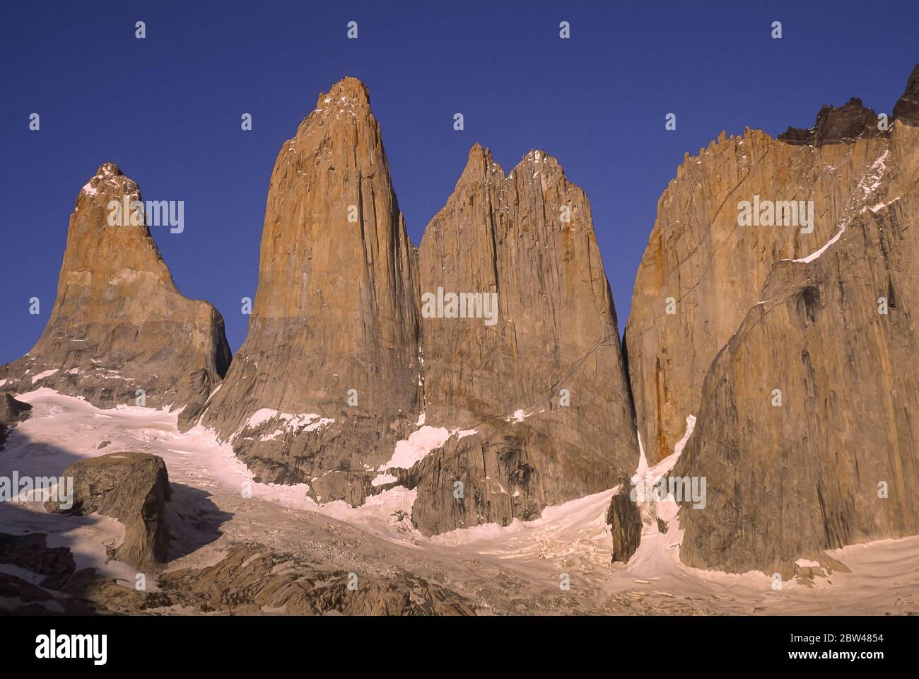 TORRES DEL PAINE NATIONAL PARK, CHILE - Torres del Paine granite towers ...