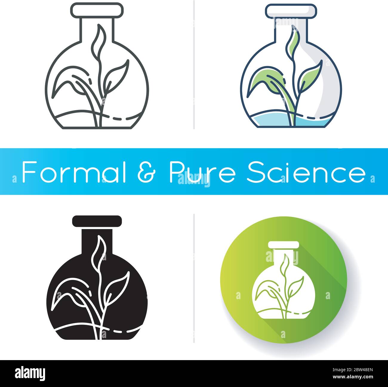 Botany icon hi-res stock photography and images - Alamy