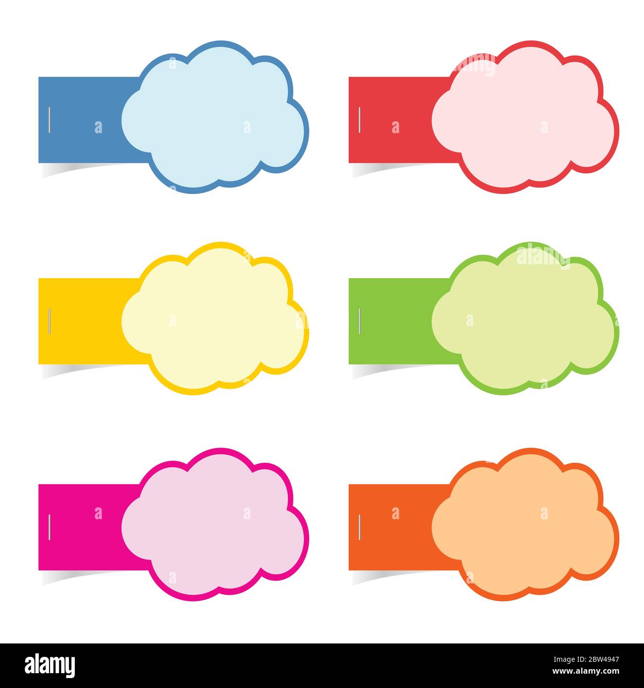 speech bubble cloud illustration in colorful Stock Vector Image & Art ...