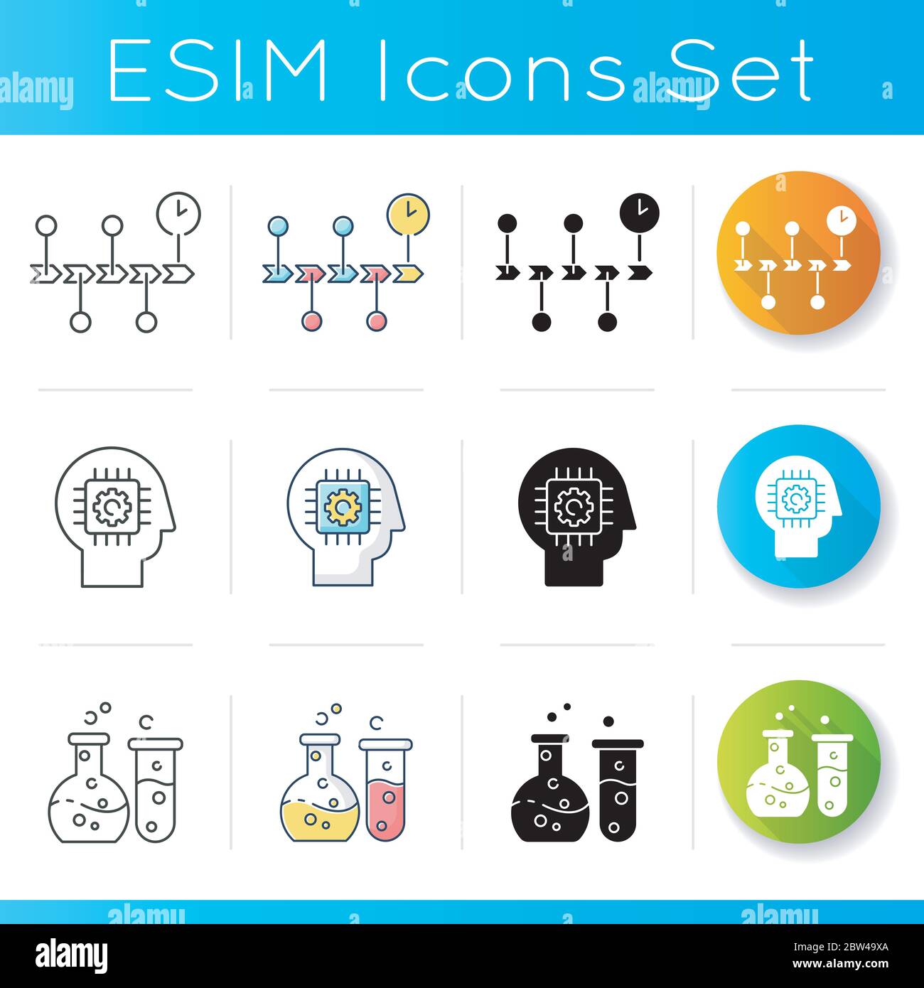 History of sciences Stock Vector Images - Alamy