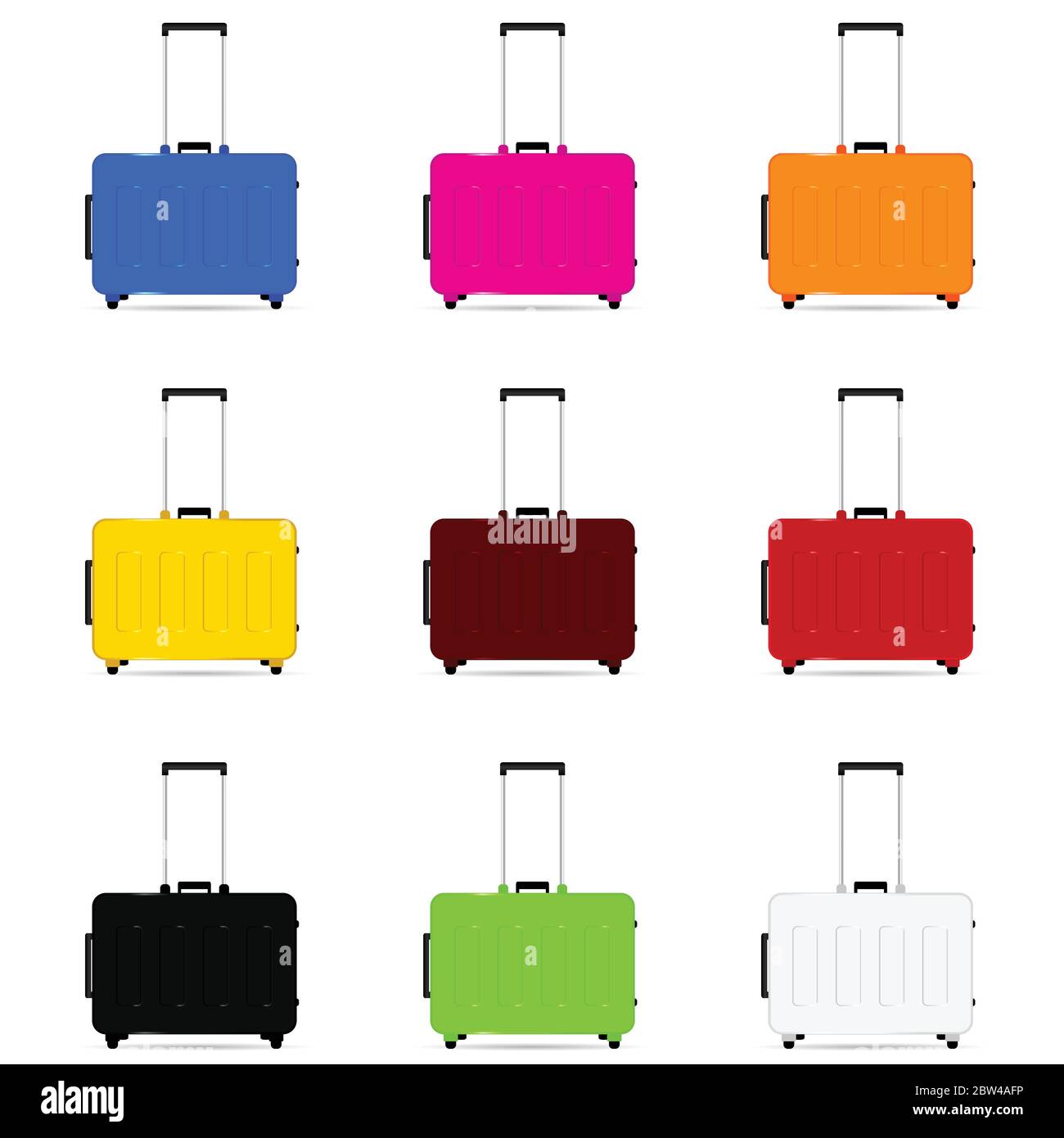 travel baggage color set illustration Stock Vector Image & Art - Alamy