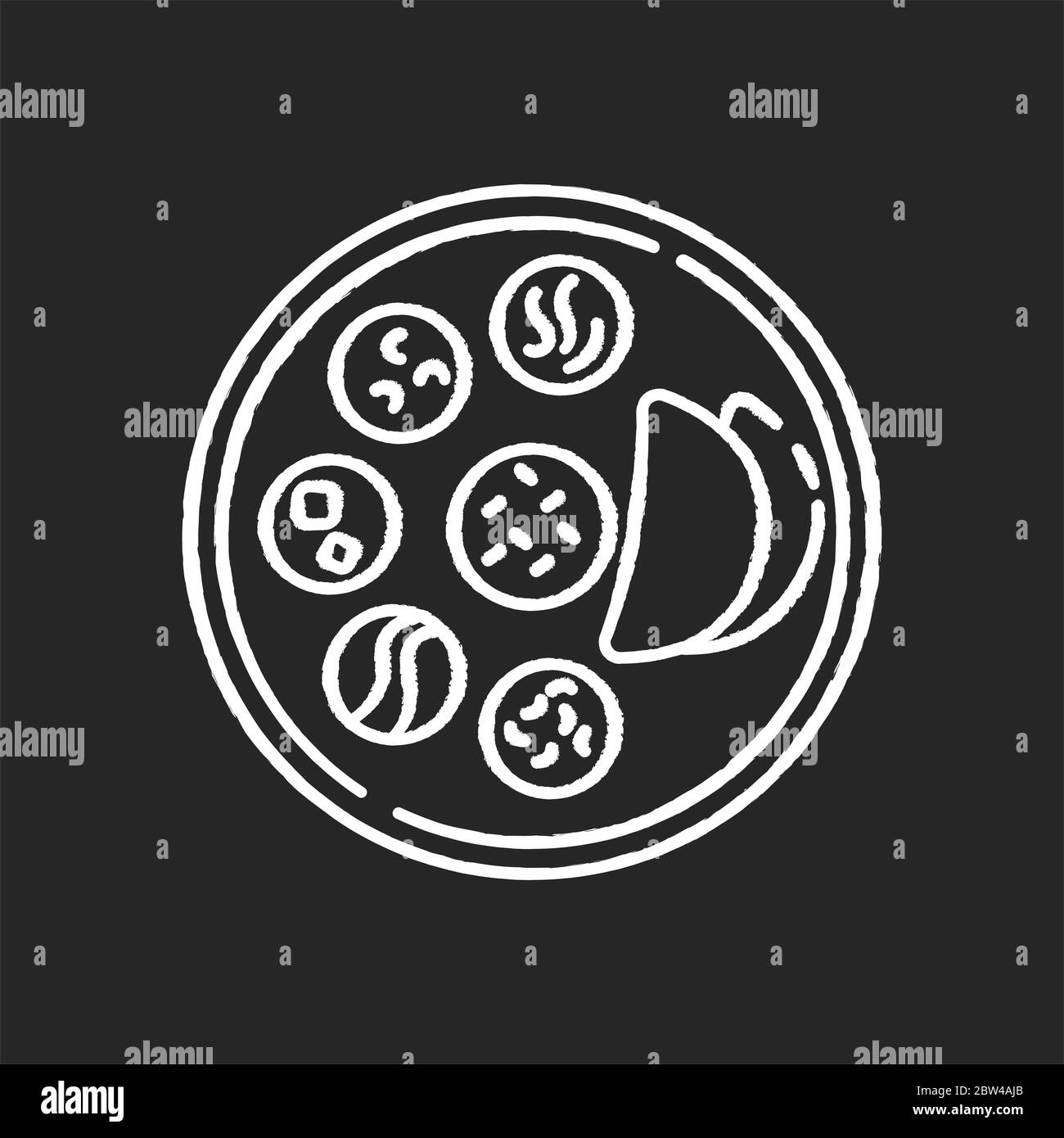 Indian thali on white Stock Vector Images - Alamy