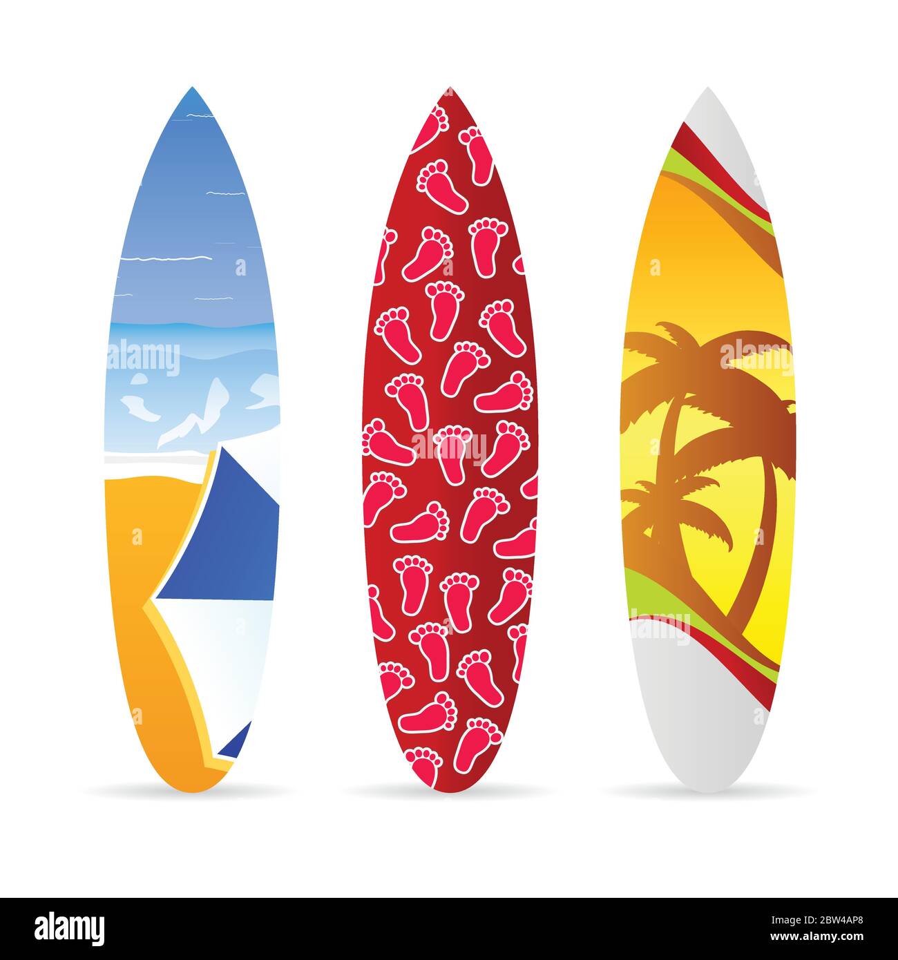 Surfboard feet Stock Vector Images - Alamy