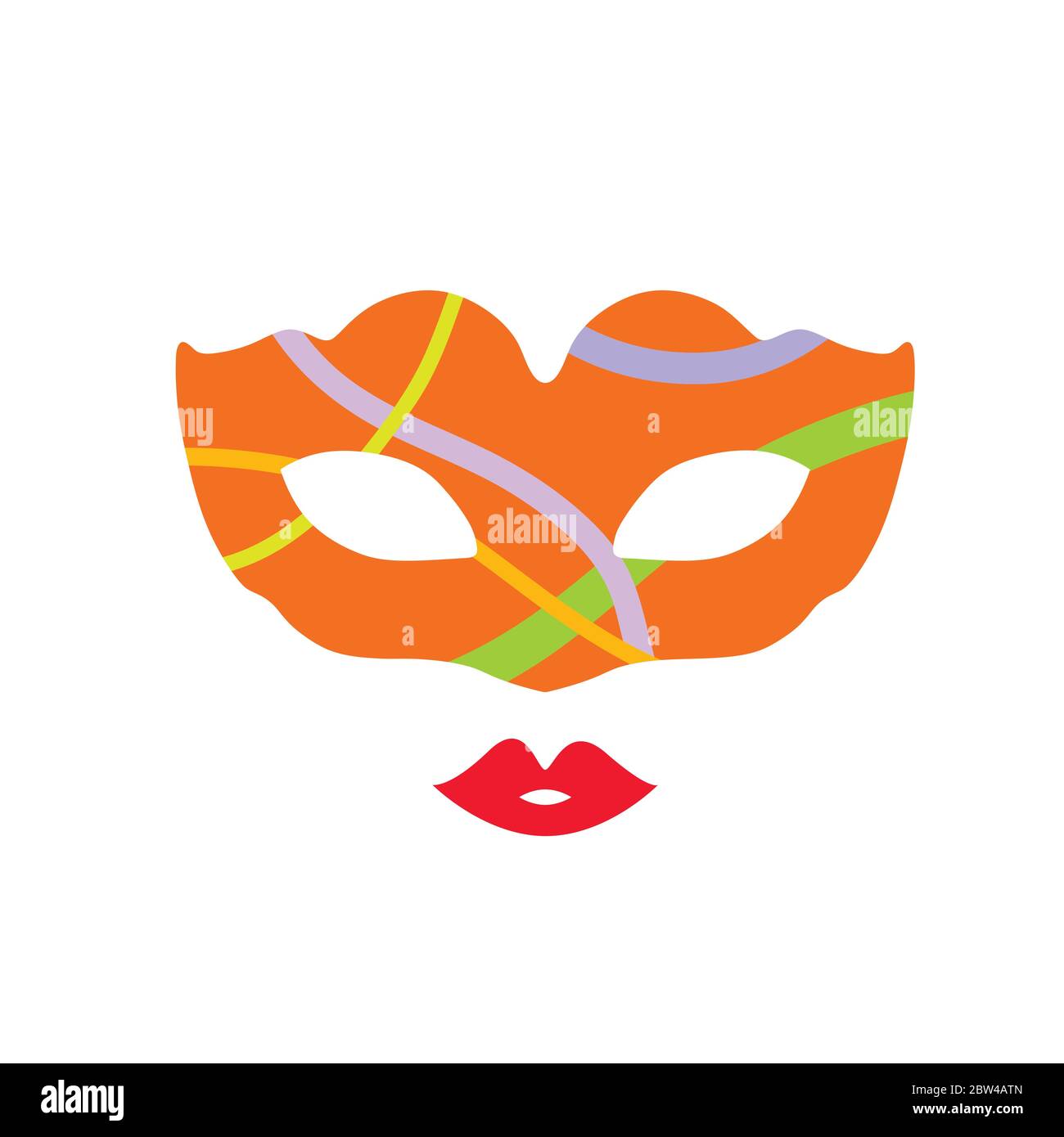 venice mask fantasy illustration in colorful Stock Vector Image & Art ...