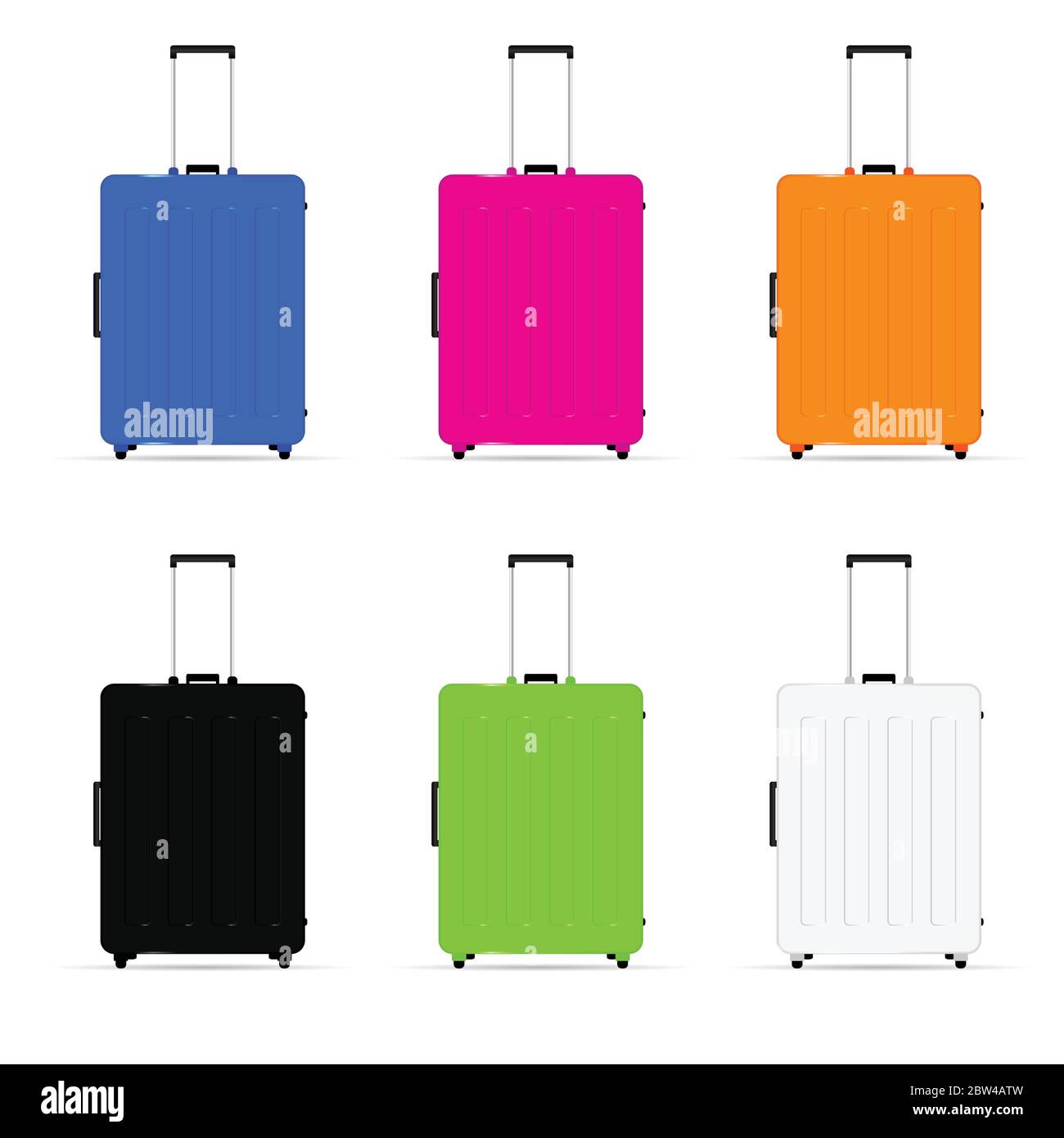 travel baggage set illustration in colorful Stock Vector Image & Art ...